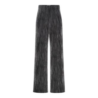 Marella Pantalon Palazzo Emmcrisma - Femme - Pantalons - Gris - Taille: 38 FR