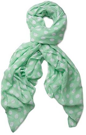styleBREAKER Écharpe pour femmes avec motif à pois, écharpe longue, foulard 180x105 cm, facile dentretien 01016061, couleur:Vert clair