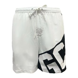 GCDS Long Logo Band Boxer Shorts - - Swimwear - Herren - Wei&szlig; - L