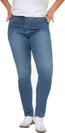 Angel Of Style Jeans Emma, Slim Fit, mit Stretchkomfort. Schmale und Bequeme 5-Pocket. Bund mit Gürtelschlaufen, Knopf und Zipper