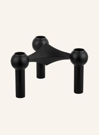 Stoff Nagel Stoff Nagel Kerzenhalter schwarz