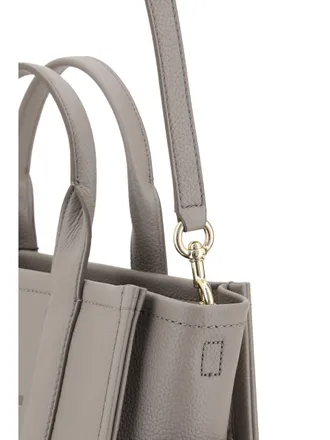 Marc Jacobs Grained Calf Leather Tote Bag - Gray