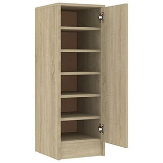 vidaXL Armoire à chaussures Chêne Sonoma 32x35x92 cm Bois dingénierie
