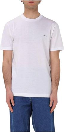 Emporio Armani Homme, Tops, Blanc, Taille: 2XL T-shirt &agrave; manches courtes