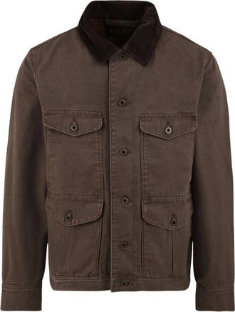Filson Veste Journeyman en toile rustique - Homme - Vestes - Brun - Taille: L