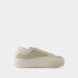 Yohji Yamamoto Sneakers Centennial Low - Y-3 - Leder - Beige