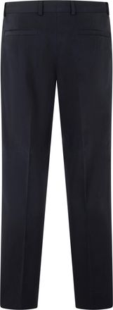 Ermenegildo Zegna Pleated Cotton Trousers - Black