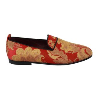 Dolce & Gabbana Homme, Chaussures, Rose, Taille: 43 EU Artisanat Italien Exquis: Mocassins en Brocart