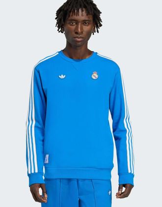 adidas Originals Real Madrid Terrace Icons - Sweat - Bleu/blanc