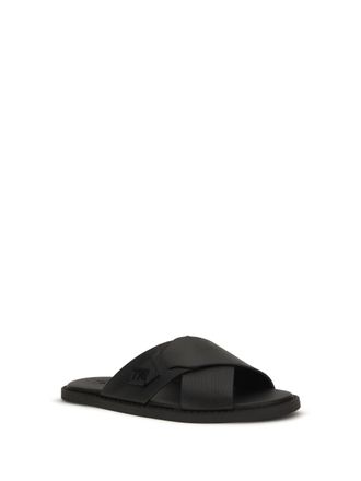 Fendi Mens Slide Sandals By Fendi Nero