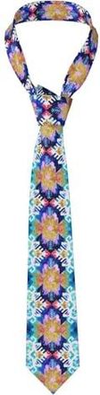 Generic Cravate Style Tribal G&eacute;om&eacute;trique Boh&egrave;me Folk Color&eacute; &Eacute;troit Tie &Eacute;l&eacute;gant Cravates Homme Pour Remise De Dipl&ocirc;me Travail Mariage