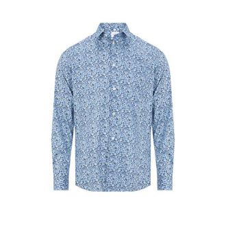 Au Printemps Paris Baumwollhemd - Blau