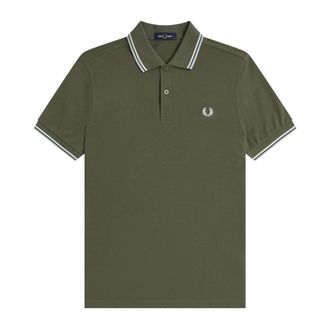 Fred Perry Homme, Tops, Vert, Taille: M Polo Chemises