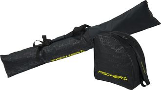 Fischer Skitasche Skisack Skih&uuml;lle Skicase Eco Alpine - 175 cm L&auml;nge - Tasche f&uuml;r 1 Paar Ski mit 2 St&ouml;cken - inkl. Skischuhtasche Ski Schuhtasche Alpine Eco B