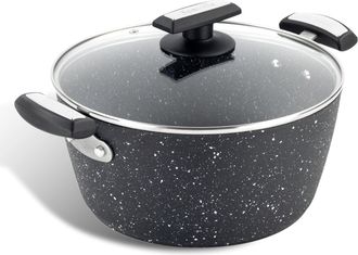 Scoville Xtra Suppentopf mit Deckel, 24 cm, tiefer Antihaft-Kochtopf, NEVERSTICK-beschichtet, 3,5 l, Cool-Touch-Griffe, geeignet f&uuml;r alle Herdarten, PFOA-frei,