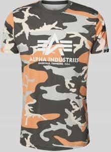 Alpha Industries T-Shirt mit Label-Print