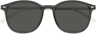 Montblanc lunettes de soleil &agrave; monture ronde - Gris