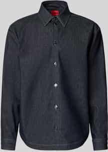 HUGO BOSS Oversized Jeansjacke aus reiner Baumwolle Modell EMIKOL