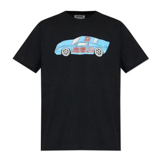 Moschino Bedrucktes T-Shirt - - Tops - Herren - Schwarzk - L