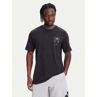 adidas T-Shirt Stadium Crowd lJX7474 Schwarz Loose Fit