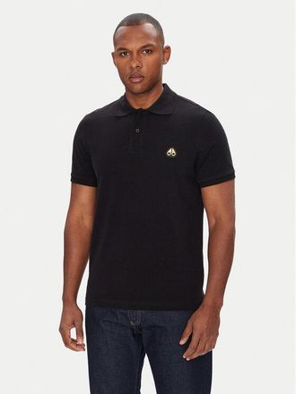 Moose Knuckles Poloshirt Everett M34MT712G Schwarz Regular Fit
