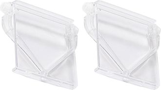 Artibetter 2 St&uuml;ck Transparenter Verstellbarer Bildschirm ablagehalter ohne Bohren Platzsparendes Tv top Regal f&uuml;r Router Fernbedienung und Medienger&auml;te Einfache