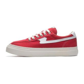 Stepney Workers Club Rote Leinwand Sneakers Minimalistischer Stil - - Shoes - Herren - Rot - 39 EU