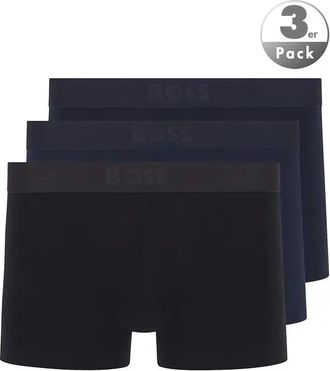 HUGO BOSS Herren Trunks blau Baumwolle unifarben