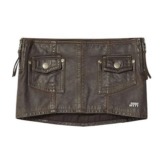 Miss Sixty Patch Pocket Mini Skirt - - Skirts - Damen - Braun - S
