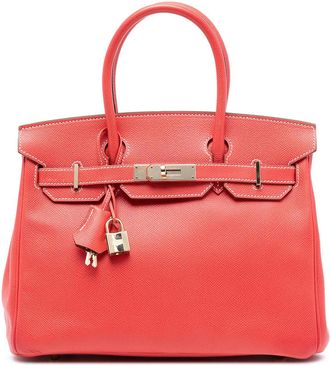 Herm&egrave;s Crossbody Bags - Epsom Candy Verso Birkin Retourne 35 - Gr. unisize - in Rot - f&uuml;r Damen