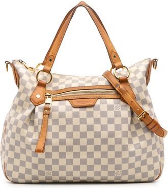 Louis Vuitton Hobo Bags - Damier Azur Evora MM - Gr. unisize - in Wei&szlig; - f&uuml;r Damen