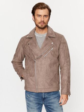 Jack & Jones Jack & Jones Jacke aus Kunstleder 12236853 Braun Regular Fit