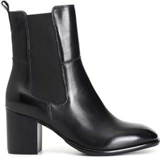 Cafènoir Bottines En Cuir Pour Femmes Avec Élastique, Pour Femme, Couleur Noir, Taille 36