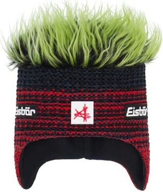 Eisb&auml;r Campo Cocker Bonnet de ski en laine - Bonnet dhiver tricot&eacute; pour homme et femme - Fabriqu&eacute; en Autriche avec doublure - Automne-hiver, rouge, 198169103