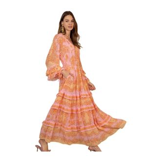 Hale Bob Robe Longue Elisabeth en Mousseline - Femme - Robes - Multicolore - Taille: 38 FR