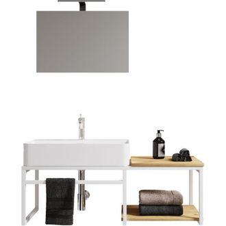 VCM 3-tlg. Waschtisch Badmöbel Bitila 100 V1