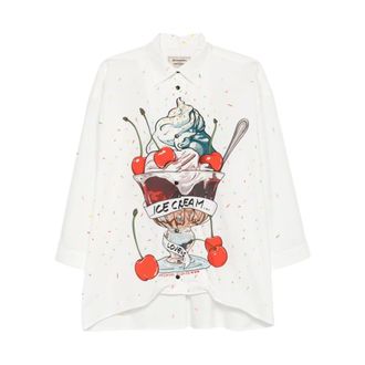 Alessandro Enriquez Femme, Blouses et Chemises, Blanc, Taille: 38 FR Chemises