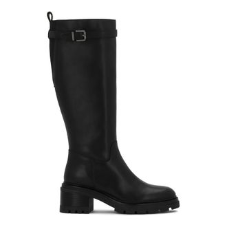 Kazar Lederstiefel mit breiten Abs&auml;tzen.Dieses Produkt f&auml;llt klein aus. - - Shoes - Damen - Schwarzk - 41 EU