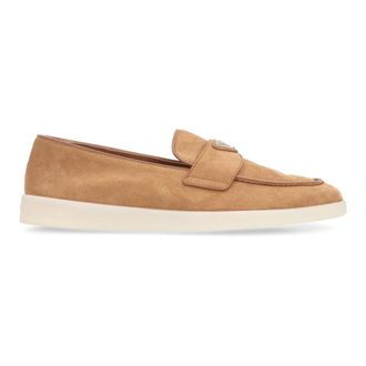 Prada Round Toeline Loafers - - Shoes - Herren - Braun - 41 EU