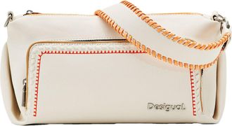 Desigual Womens Prime Urus Maxi Accessories PU Hand Bag, White