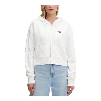 Tommy Jeans Damen, Sweatshirts & Hoodies, Wei&szlig;, LGr&ouml;&szlig;e
