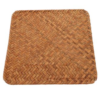 BESPORTBLE Seegras Tischset 20X20cm Gewebt Hitzebeständig rutschfest Natürliches Rattan Platzset für Küche und Esszimmer