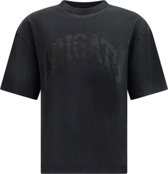 Axel Arigato Homme, Tops, Noir, Taille: XL T-shirt en coton minimaliste