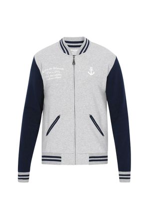 Dreimaster Dreimaster Jacke M&auml;nner Graumelange