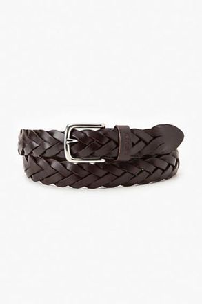Levi's Ceinture En Cuir Tress&eacute;e - Homme - Marron / Dark Brown - 90