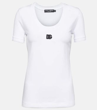 Dolce & Gabbana T-shirt en coton mélangé à logo
