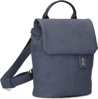 zwei Kleiner Damenrucksack Mademoiselle.M MR45 Mini-Rucksack 2 Liter klassisch-eleganter Daypack mit Magnet-Verschlussklappe, Rei&szlig;verschlussfach am R&uuml;cken 