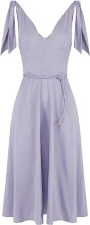 Elisabetta Franchi Femme, Robes, Violet, Taille: 40 FR Midi Dress