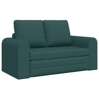 vidaXL Vidaxl - Canap&eacute;-Lit Vert fonc&eacute; 148 x 71 x 83 cm tissu