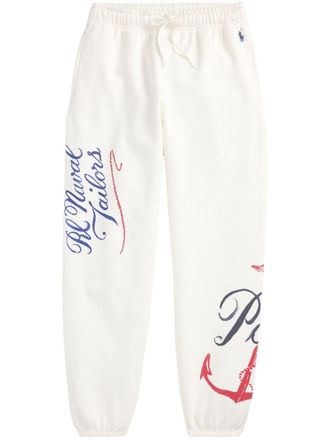 Polo Ralph Lauren pantalon de jogging &agrave; logo Nautical - Blanc